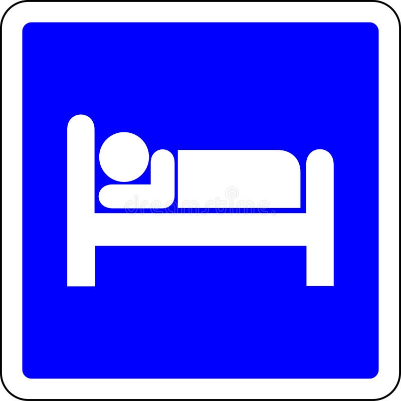 Sleeping allowed sign stock illustration. Illustration of authorize ...