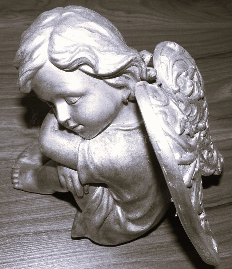 Sleeping angel stock photo. Image of sculpture, asleep - 250105714
