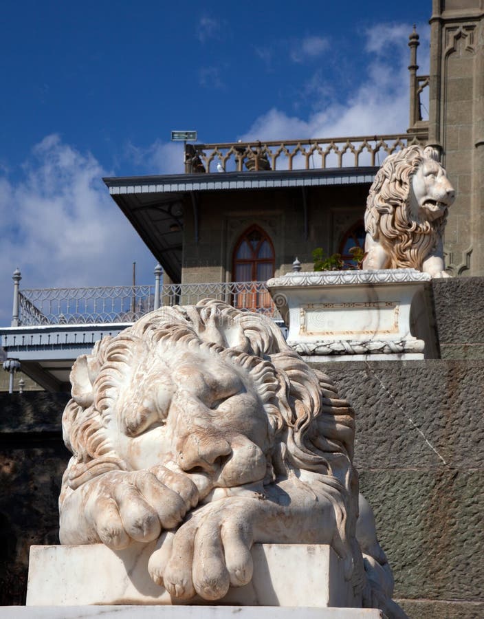 Sleeping and Awakening Lions on the Southern Terrace of the Vorontsov ...