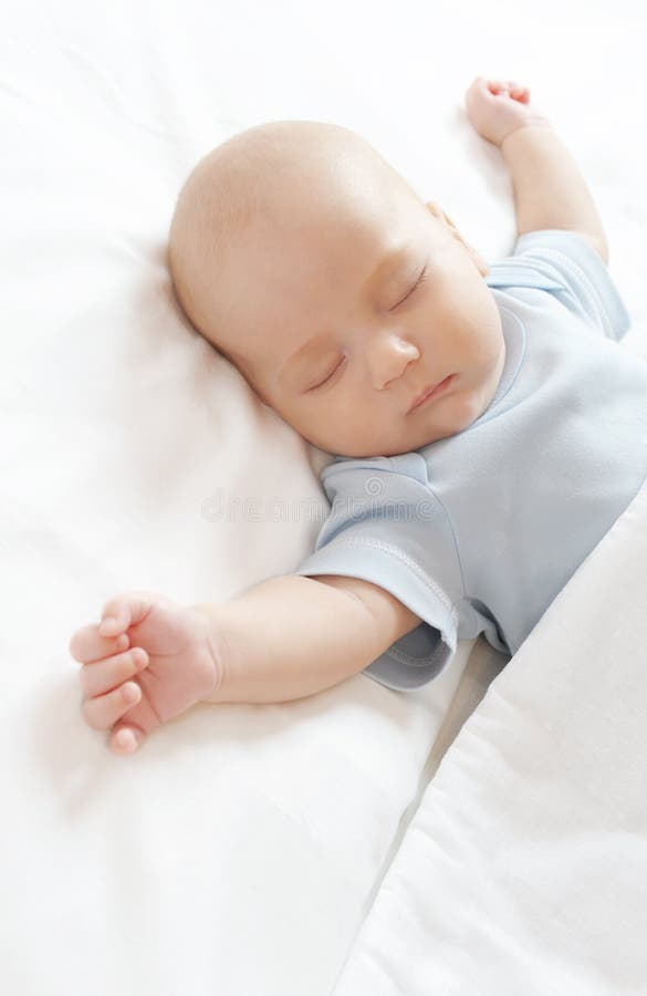 The sleeping baby stock image. Image of toddler, relaxation - 14317577