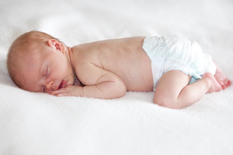 Sleeping Baby Boy stock photo. Image of head, person - 19433386