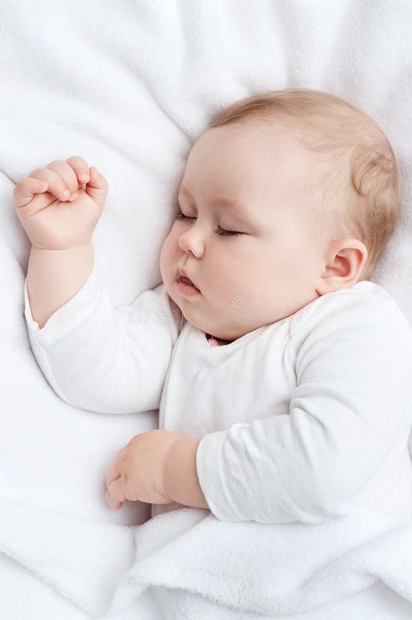 Sleeping baby stock photo. Image of person, child, bedtime - 35143686