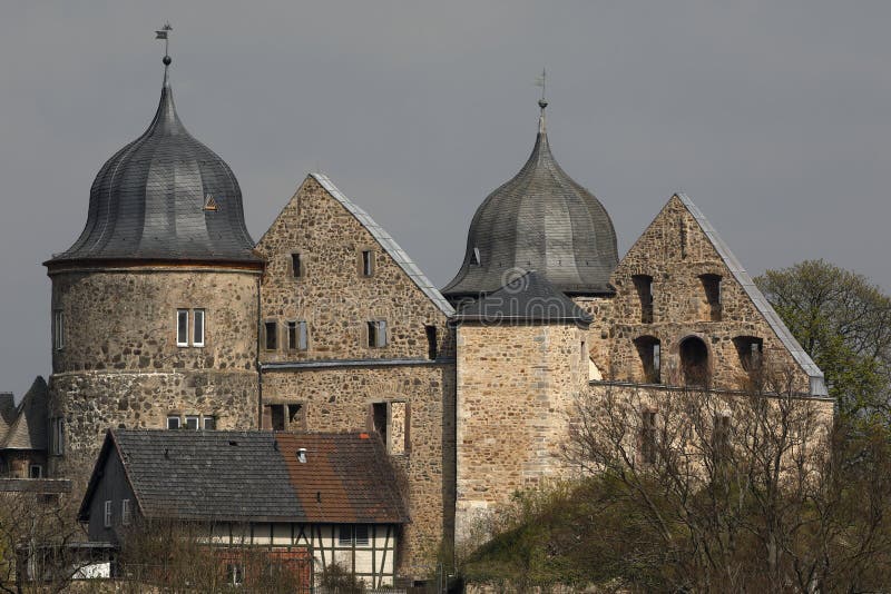 Sleeping Beauty Castle Sababurg Stock Photo - Image of hessen, reinhard ...