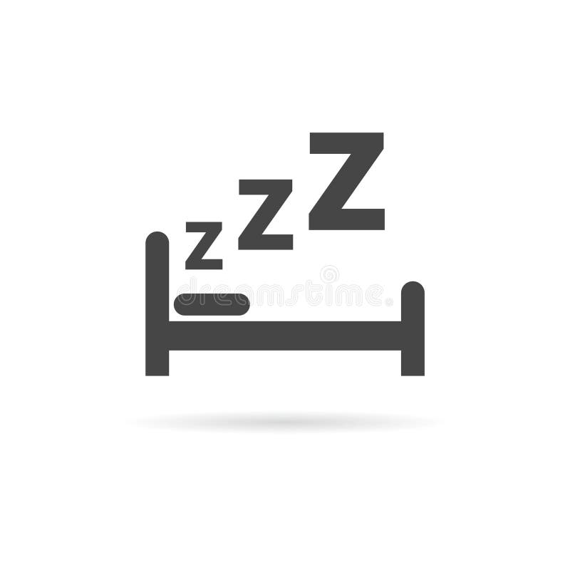 Black Sleeping Icon, Sleeping Sign Stock Vector - Illustration of sleep ...