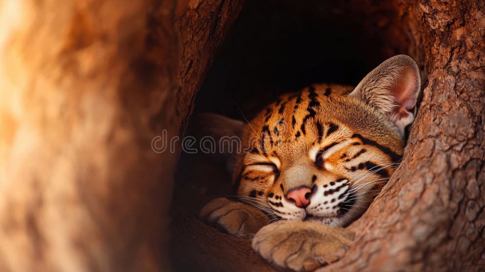 Sleeping Bobcat Kitten Stock Illustrations – 7 Sleeping Bobcat Kitten ...