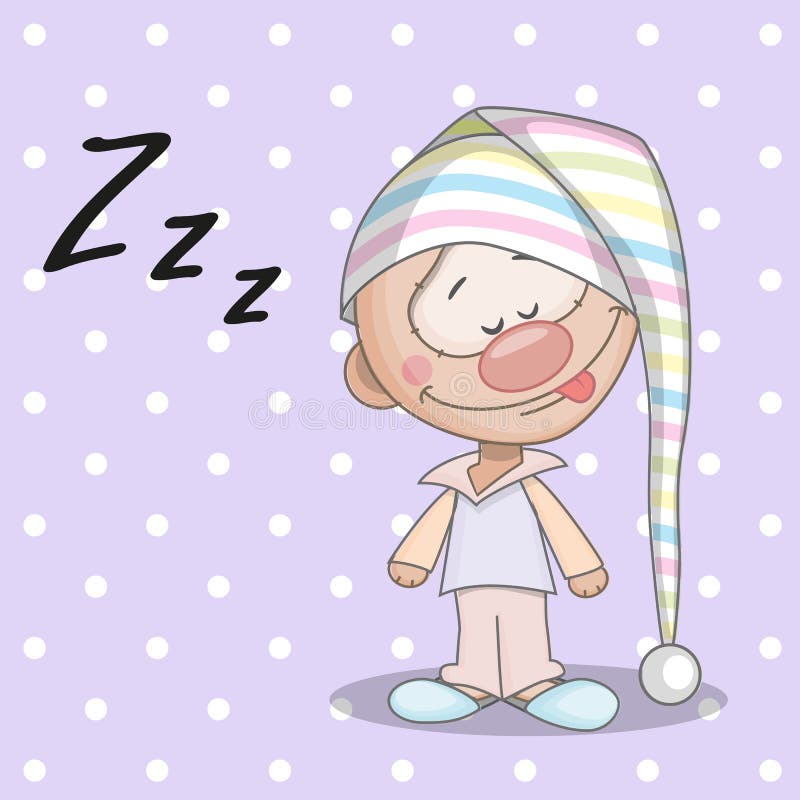 Sleeping boy stock vector. Illustration of birthday, icon - 41327893