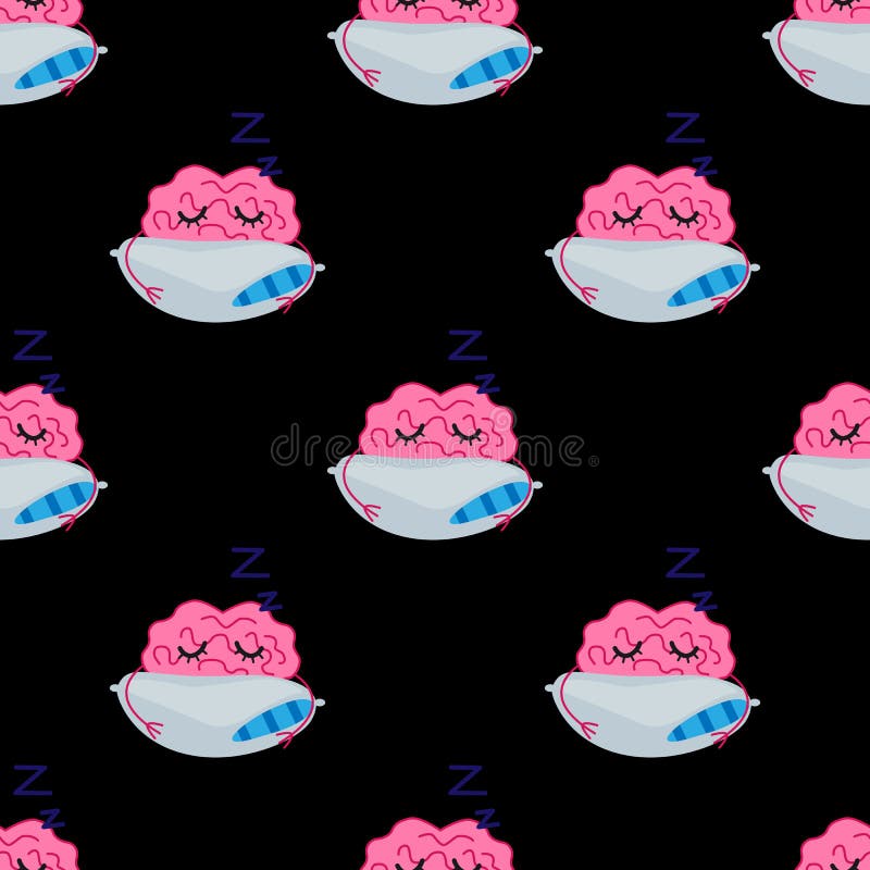 Sleeping brain vector stock vector. Illustration of anatomy - 143195290