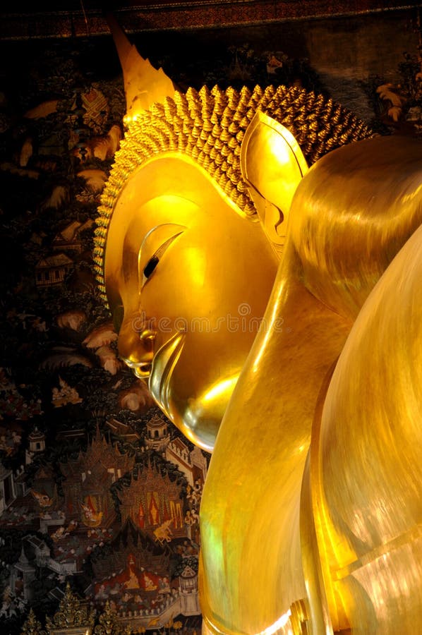 Sleeping Buddha stock image. Image of buddha, golden - 10898443