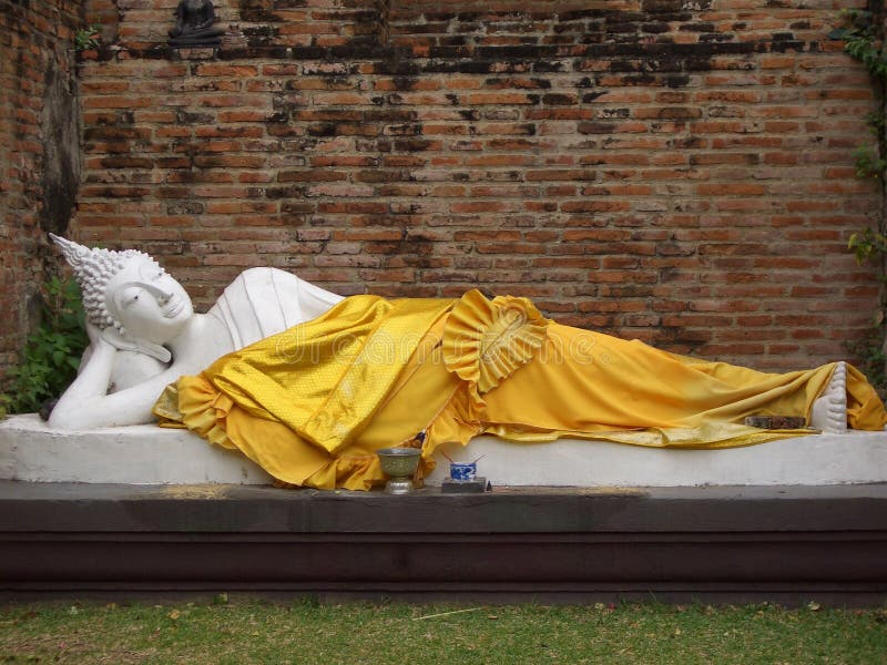 Sleeping Buddha stock photo. Image of regligious, chiang - 1327786