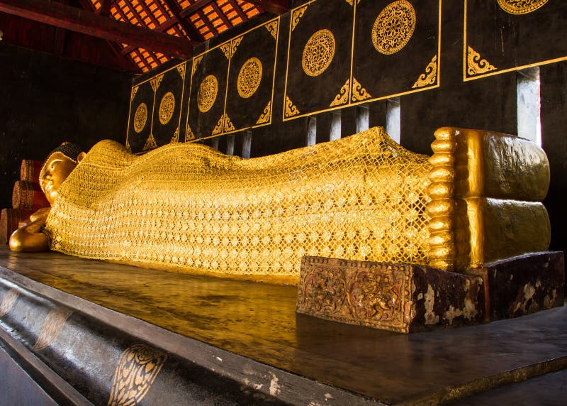 Sleeping buddha image stock image. Image of hand, prayer - 49769189
