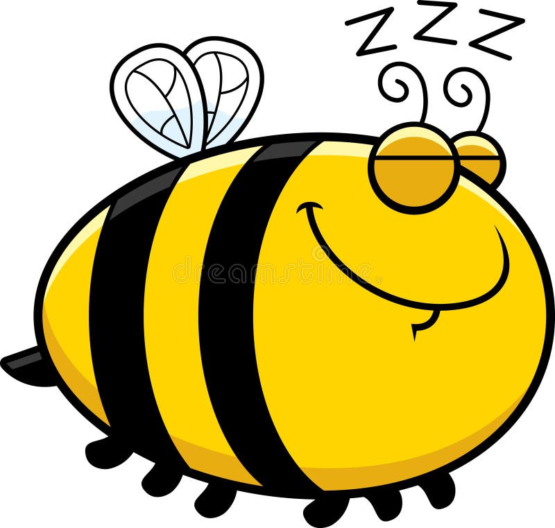 Sleeping bee stock illustration. Illustration of illustration - 25328408