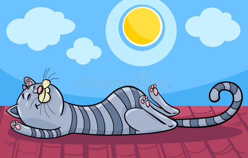 Sleeping Cat Cartoon Stock Illustrations 10 876 Sleeping Cat Cartoon