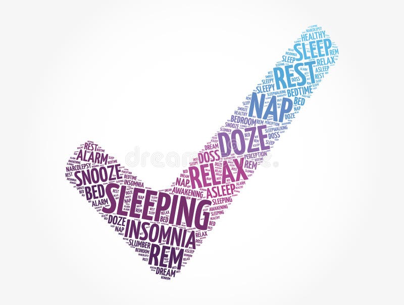Sleeping word cloud stock vector. Illustration of dreaming - 171589795