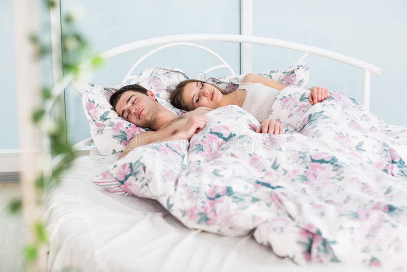 Sleeping couple stock photo. Image of caucasian, calm - 40659254