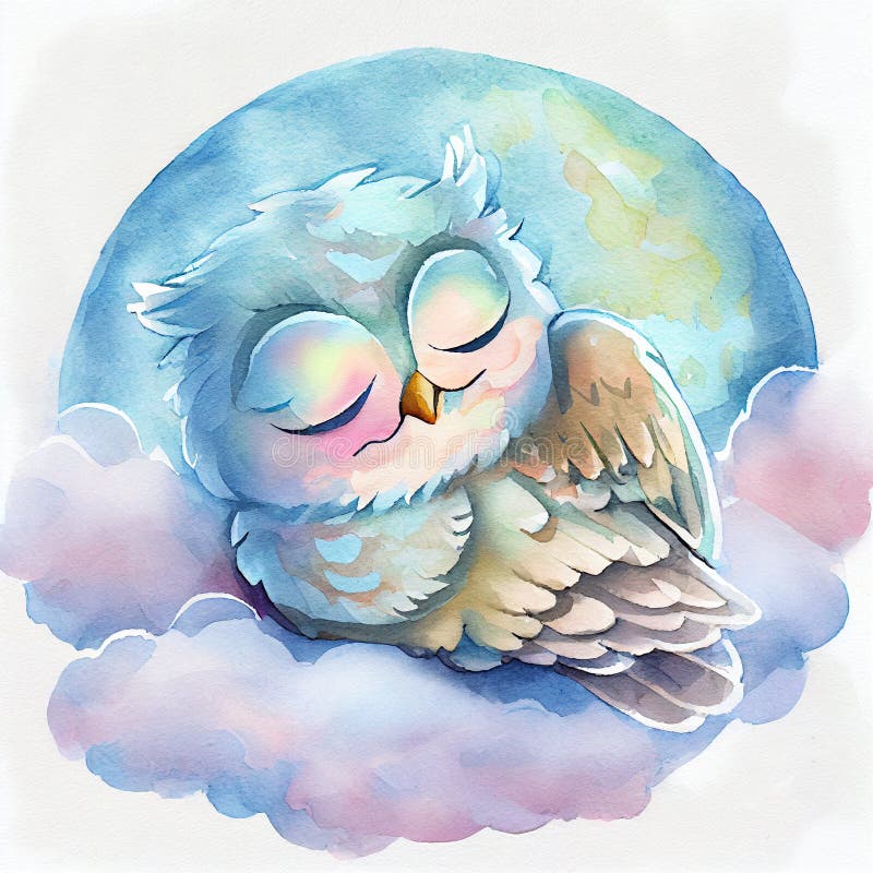 Sleeping Owl Tree Stock Illustrations – 246 Sleeping Owl Tree Stock ...