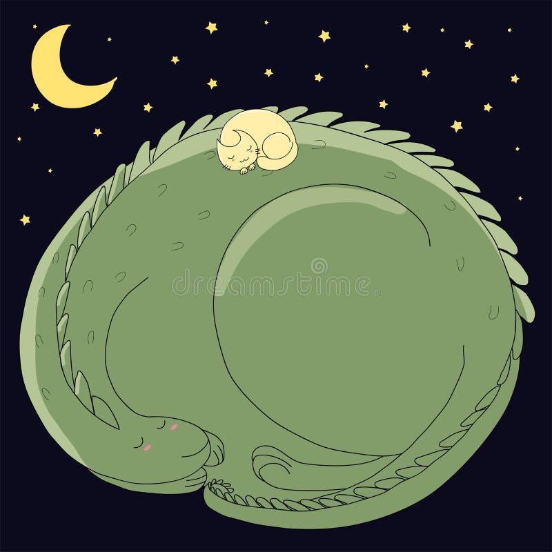 Dragon Curled Up Stock Illustrations – 40 Dragon Curled Up Stock ...