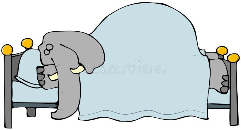 Sleeping Elephant stock illustration. Illustration of wild - 8574438