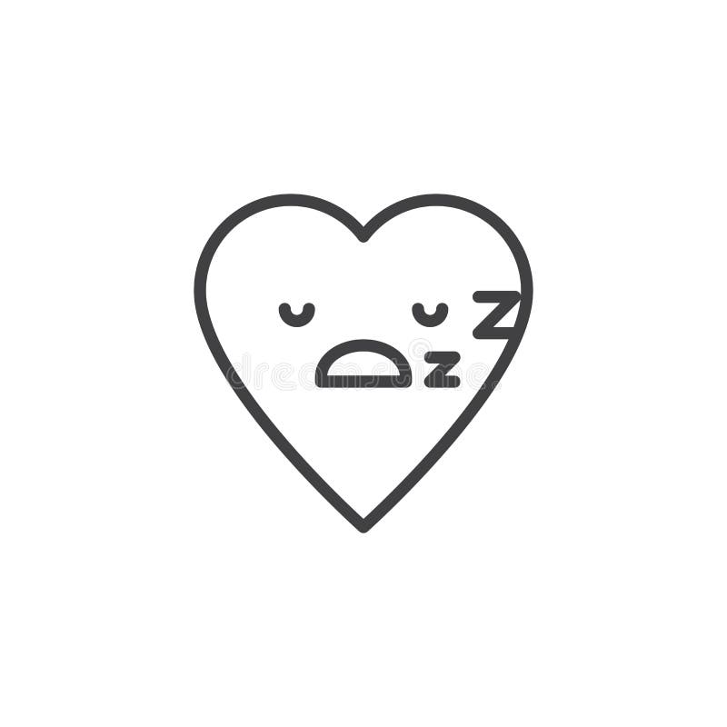 Sleeping Face Emoticon Outline Icon Stock Vector - Illustration of ... Sleeping Face Emoticon Outline Icon Stock Vector - Illustration of ...