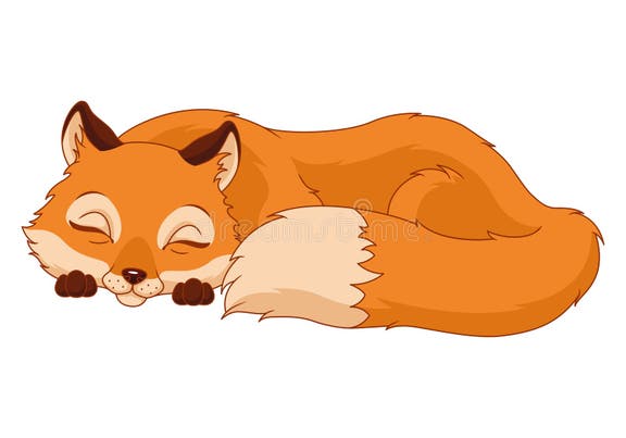 Sleeping Fox Cartoon Stock Illustrations – 1,915 Sleeping Fox Cartoon ...