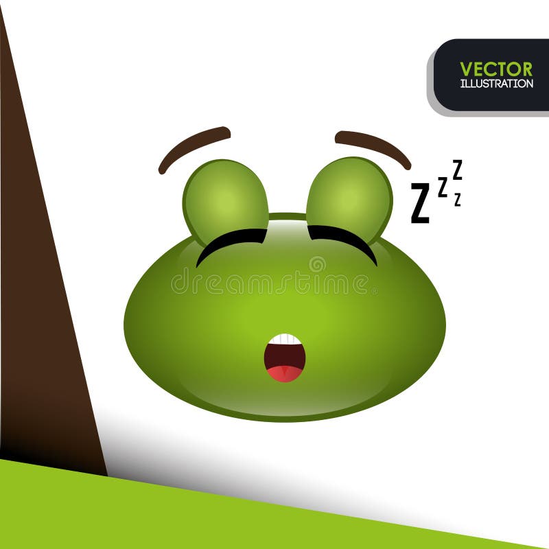 Sleeping Frog Design Stock Illustrations – 158 Sleeping Frog Design ...