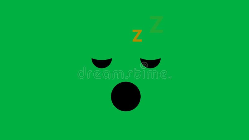 Sleeping Zzz on Green Screen Background Stock Footage - Video of ...