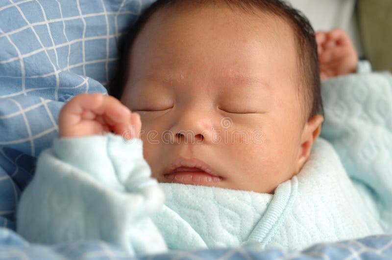 Sleeping infant stock image. Image of comfortable, protect - 7840851