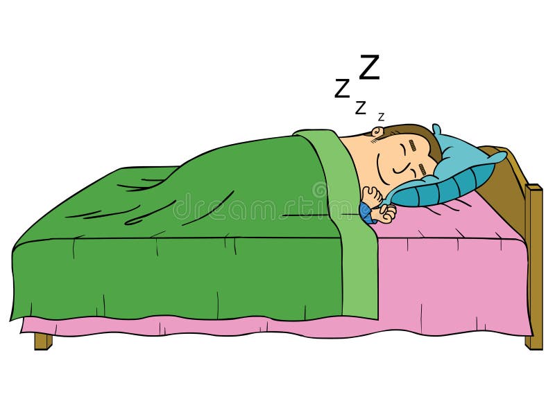 Sleeping man stock vector. Illustration of enjoy, comfort - 27362315
