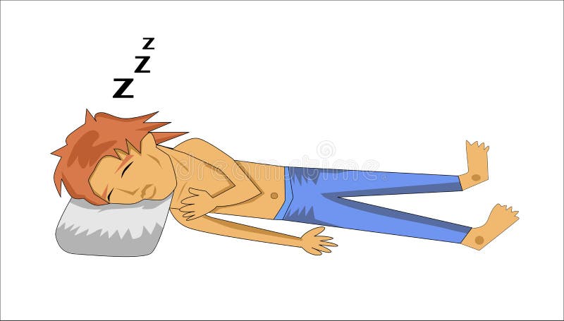 Sleeping man stock illustration. Illustration of artwork - 57672902