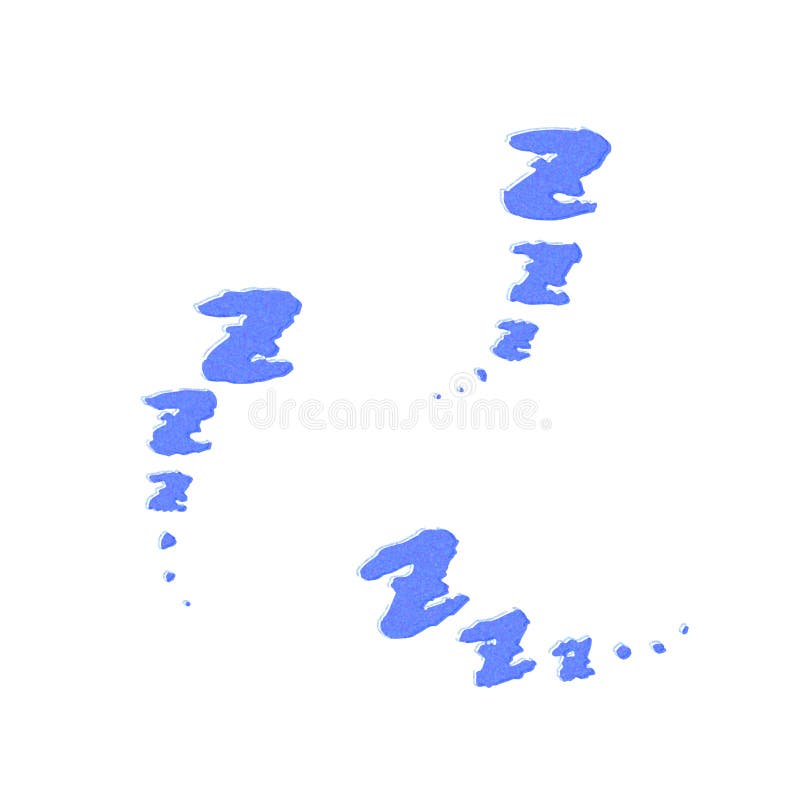Sleeping mark stock illustration. Illustration of watercolor - 226385481
