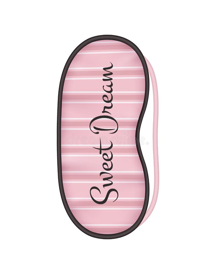 Sleeping Mask Realistic Composition Stock Illustration - Illustration ...