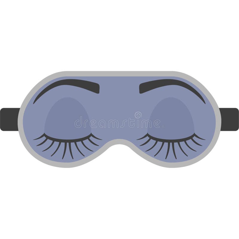 Sleeping Mask Vector Illustration Stock Vector - Illustration of ...