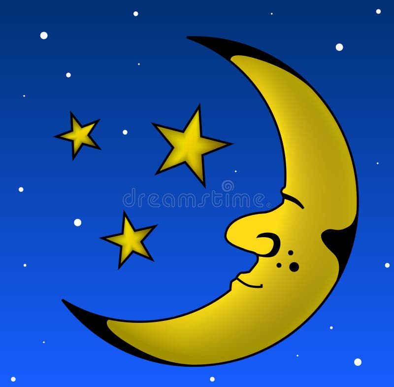 Sleeping Moon Stock Image - Image: 23528711