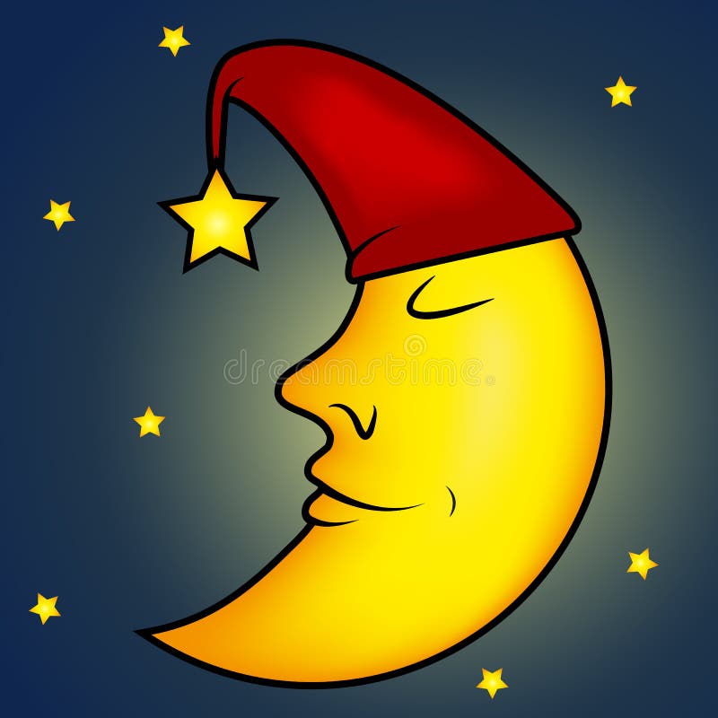 Moon Sleeping Cap Stock Illustrations – 862 Moon Sleeping Cap Stock ...