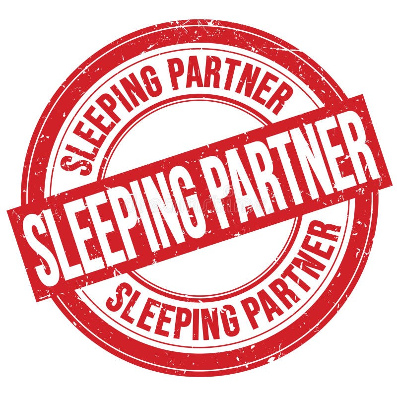 SLEEPING PARTNER Text Written on Red Round Stamp Sign Stock ...