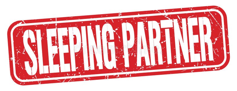 SLEEPING PARTNER Text Written on Red Stamp Sign Stock Illustration ...