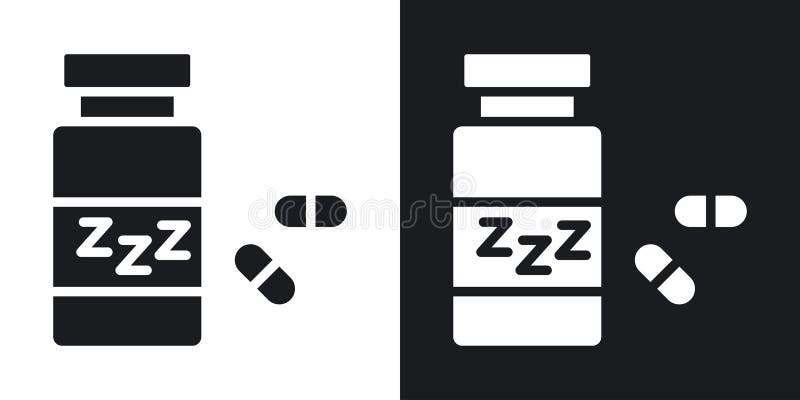 Sleeping pills icon vector stock vector. Illustration of drug - 348264643