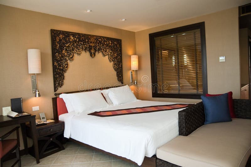 Sleeping room stock image. Image of pillow, bedroom, leisure - 10060295