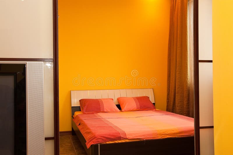 Sleeping room stock image. Image of residential, furniture - 10205867