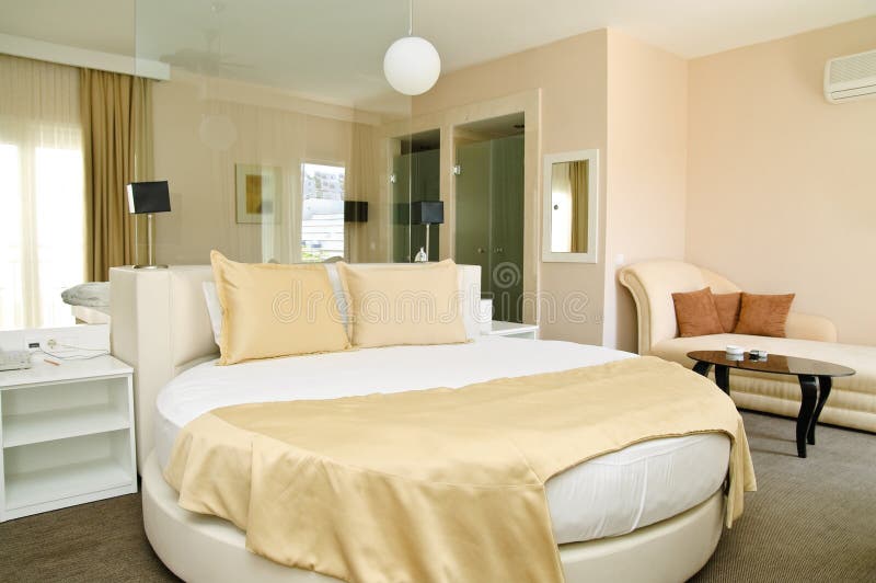 Sleeping room stock image. Image of relaxation, furniture - 10056227