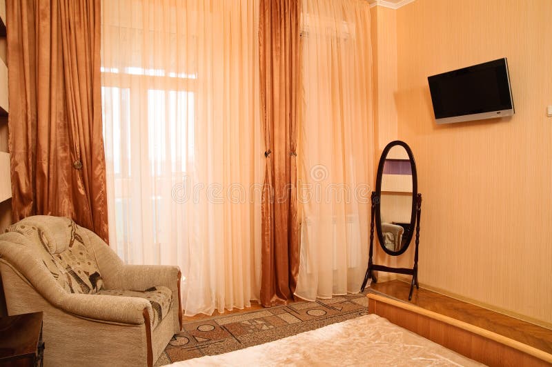 Sleeping room stock image. Image of relaxation, apartment - 10963497