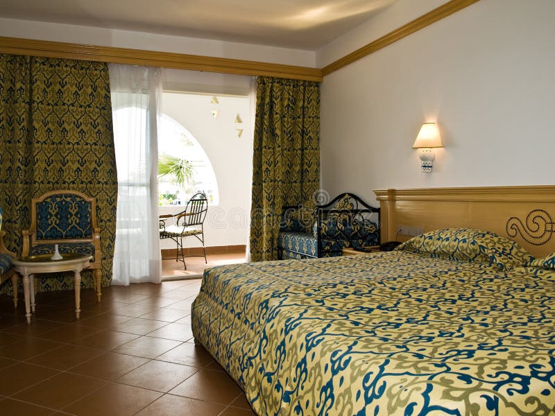 Sleeping room stock photo. Image of inside, lighting, design - 6526158