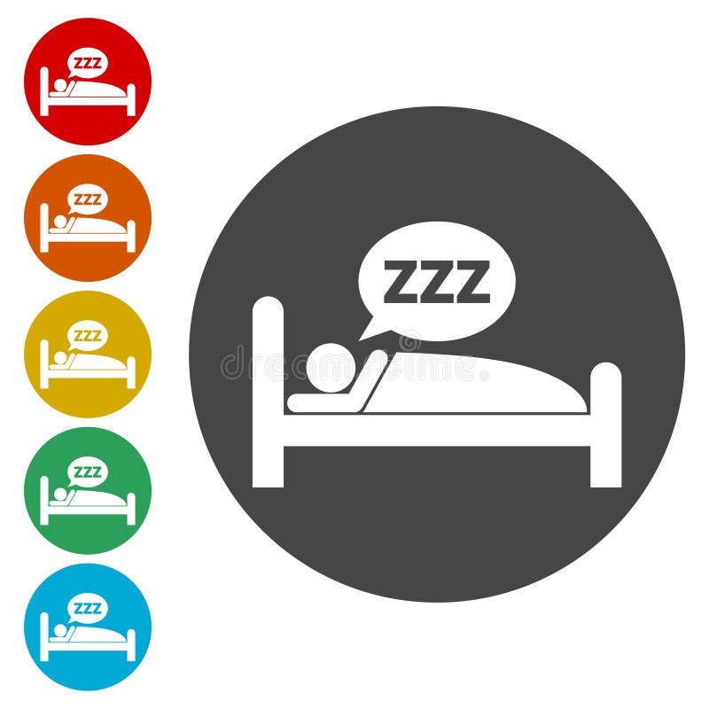 Sleeping symbol stock vector. Illustration of cloud - 100773883