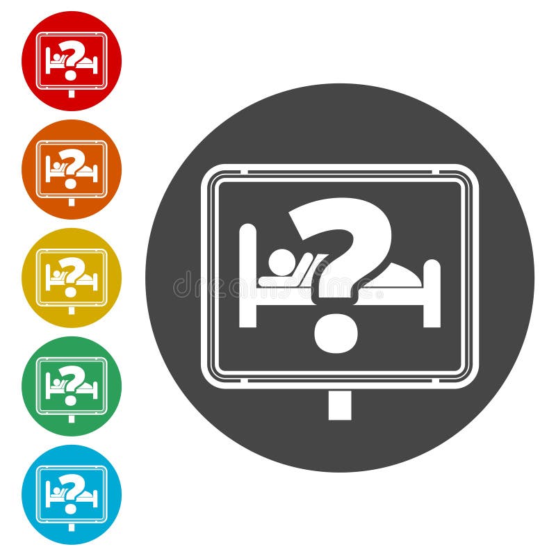 Sleeping Symbol, Sleeping Sign Stock Vector - Illustration of logo ...