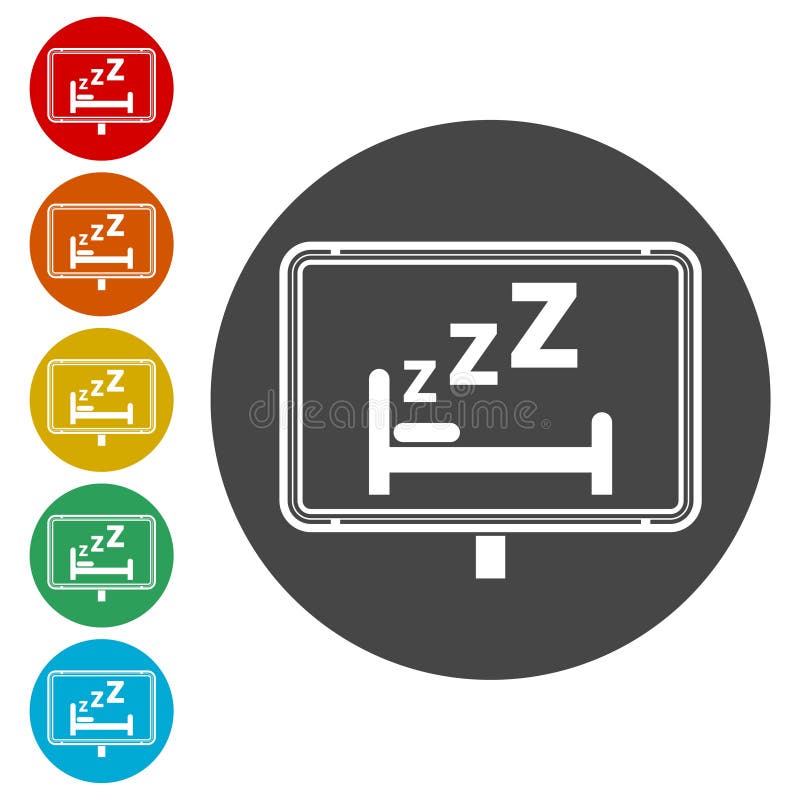 Sleeping Symbol, Sleeping Sign Stock Vector - Illustration of hospital ...