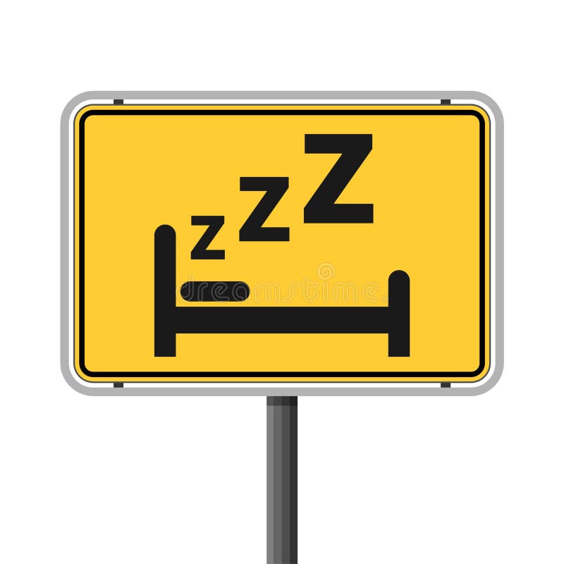Sleeping Symbol, Sleeping Sign Stock Illustration - Illustration of ...