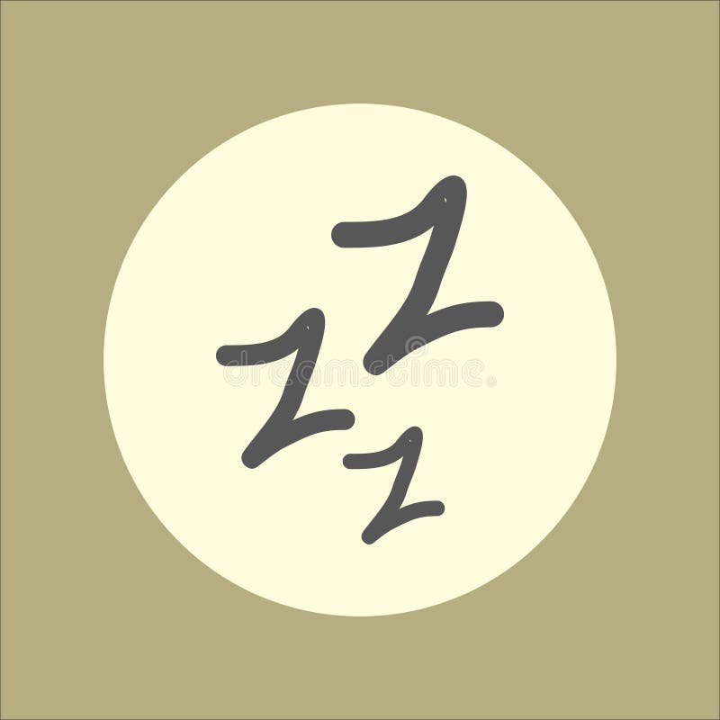 Sleeping Symbol. Vector Illustration Decorative Design Stock Vector ...