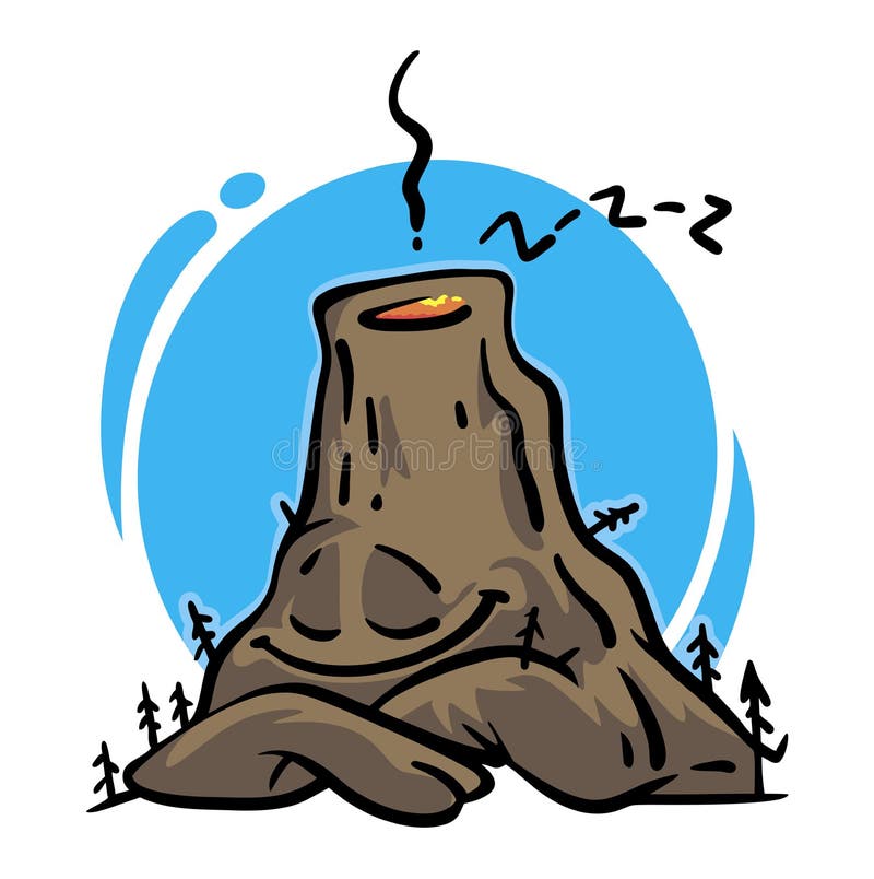 Volcano. Vector scheme stock vector. Illustration of dangerous - 26271889