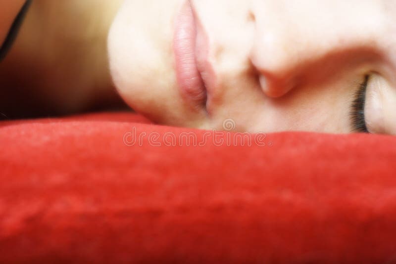 Sleeping woman face stock photo. Image of healthy, relaxation - 948190