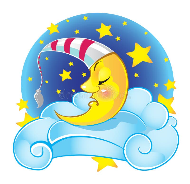 Moon Sleeping Cap Stock Illustrations – 862 Moon Sleeping Cap Stock ...