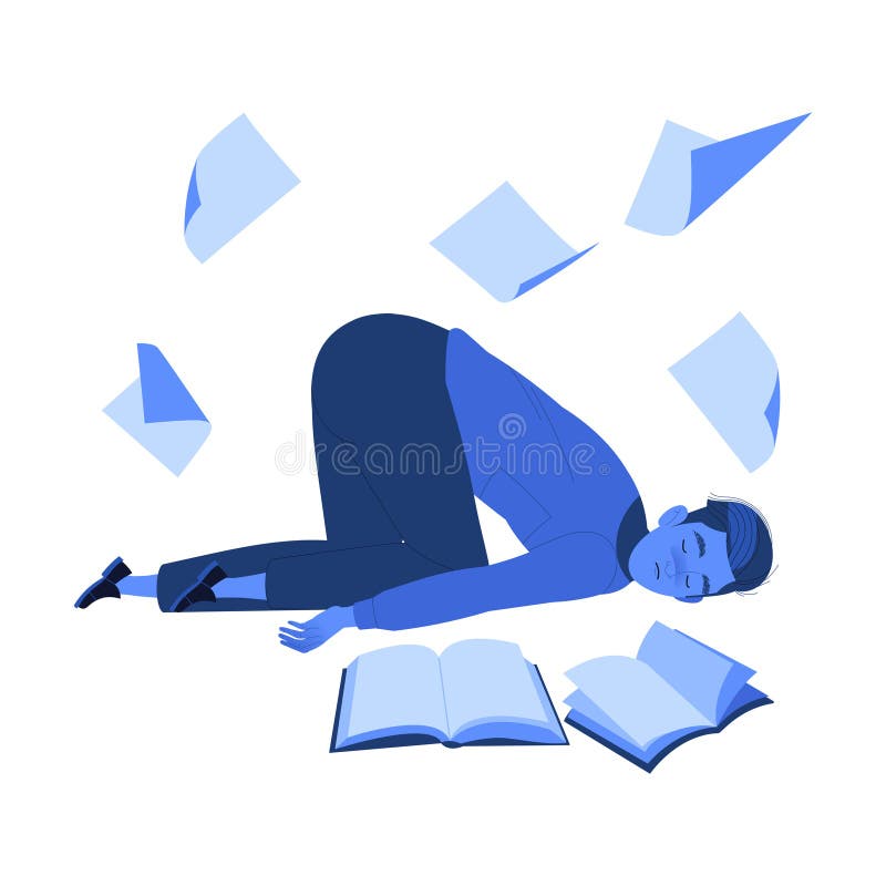 Sleeplessness with Man Falling Down Feeling Sleepy at Daytime Suffer ...